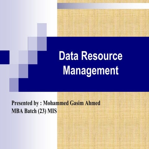 data-resource-management.ppt | Databases | Computer Software and ...