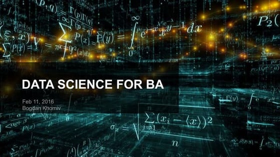 Machine Learning Course | Poster Session (Khomiv) | PPT