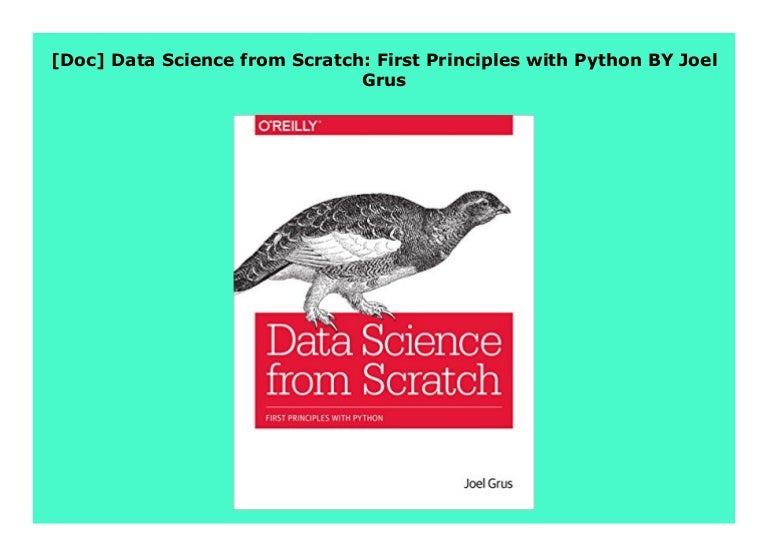 Doc Data Science From Scratch First Principles With Python By Joel 0043