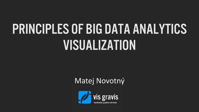 Principles Of Big Data Analytics Visualization Ppt