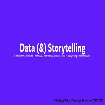 Webinar: Data (&) Storytelling | PPT