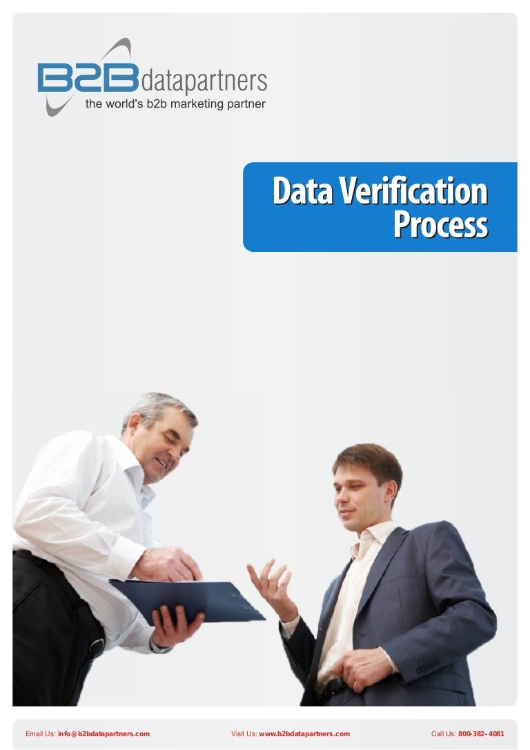 Data Verification Process