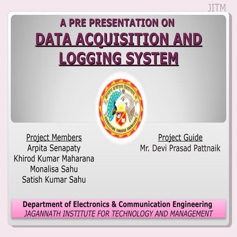 Data acquisition and logging system | PPT