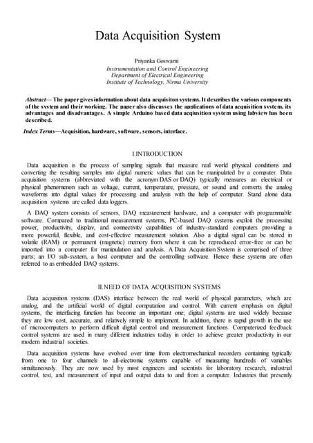 Guide To Data Acquisition Systems (Daq Systems) - TMCS.docx