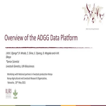 Overview of the ADGG Data Platform | PPT