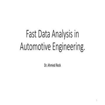 Data Analysis in Engineering | PPTX