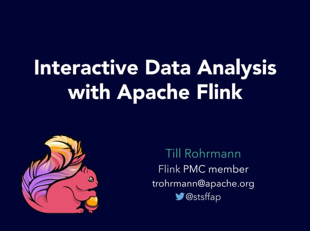 Interactive Data Analysis With Apache Flink Flink Meetup In Berlin Ppt 9796