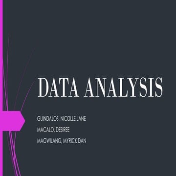 DATA ANALYSIS powerpoint presentation. ppt | PPTX