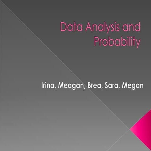 Data Analysis And Probability | PPT