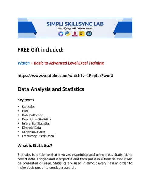 INTRODUCTION TO STATISTICS.pptx Grade-7 Slides | PPTX