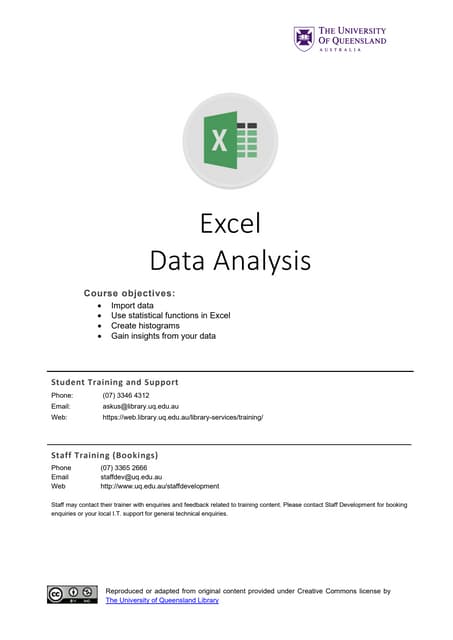 Introduction to Data Analysis Course Notes.pdf | Databases | Computer ...