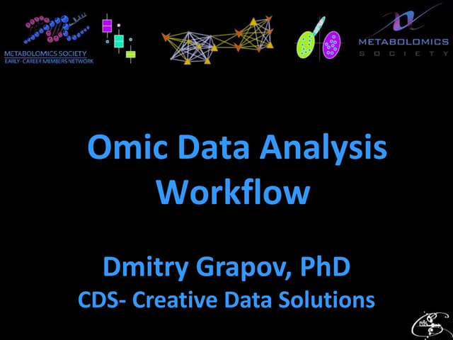 Data Analysis Workflows Part 1 2015 Ppt