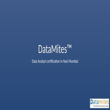 Data analyst certification in Navi Mumbai | PPTX