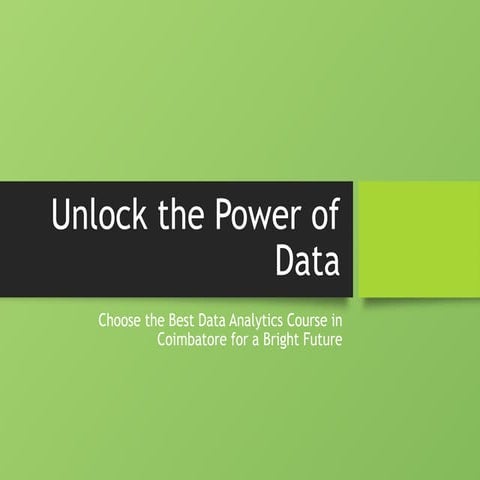 Unlock the Power of Data at xploreitcorp | PPTX