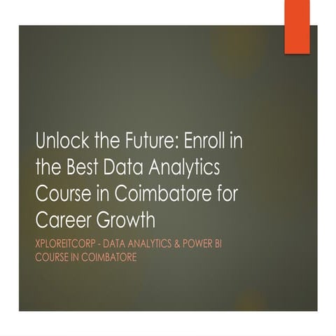Unlock the Future: Enroll in the Best Data Analytics Course in ...