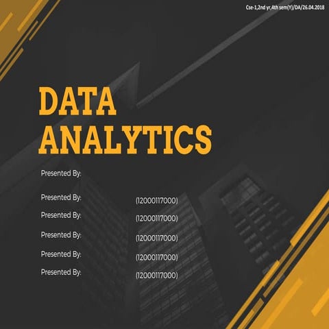 DATA ANALYTICS PPT definition usage example | PPTX | Technology & Computing