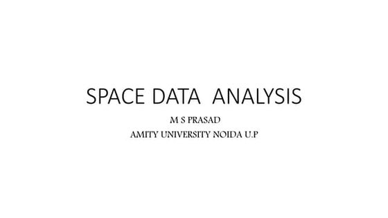 Remote Sensing Big Data Analytics with GIS | PPT