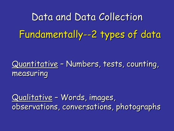 Unit I Data And Data Collection 1ppt 
