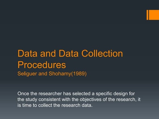 Data and Data collection | PPT
