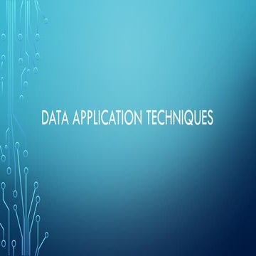 Data application techniques in data analytics.pptx