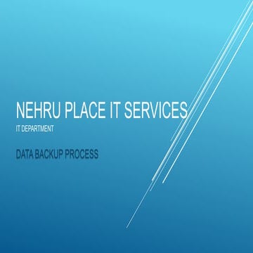 Data backup and recovery process | PPT