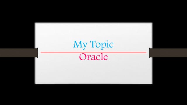 Database Dbms Sql Oracle Ppt