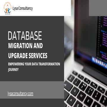 Data Migration and Database Upgrade Services | PDF