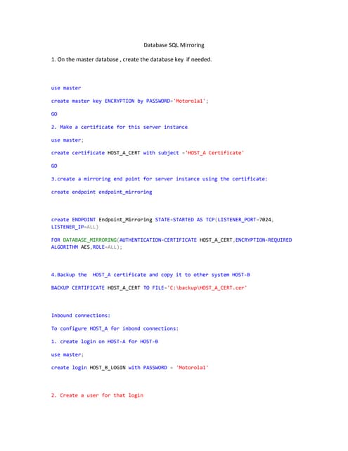 Database Sql Mirroring Pdf