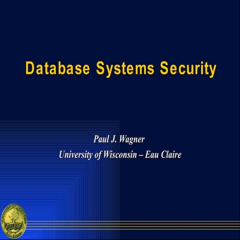 Database Systems Security Ppt Databases Computer Software And Applications