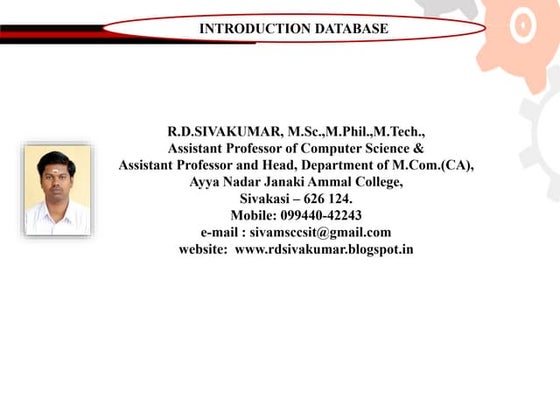 Introduction of Number System - R.D.Sivakumar | PPT