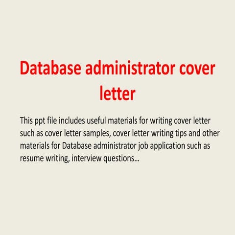 Cover Letter For Database 3 Receptionist Cover Letter Samples