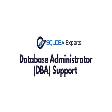 Database Administrator (DBA) Support Services | PDF