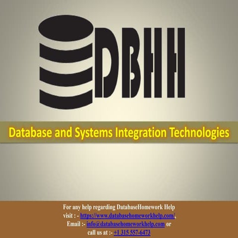Database And Systems Integration Technologiespptx 