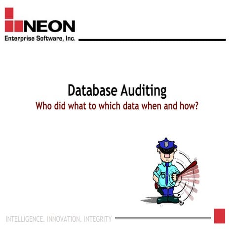 Database Auditing Essentials Ppt