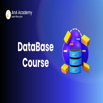 Database Course Ppt