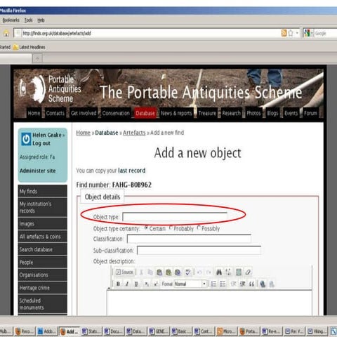 How to enter data on the PAS database | PPT