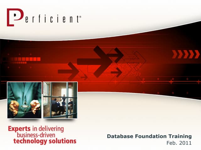 Database Foundation Training Ppt Databases Computer Software And 7825