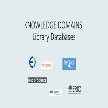 Database information domains | PPT