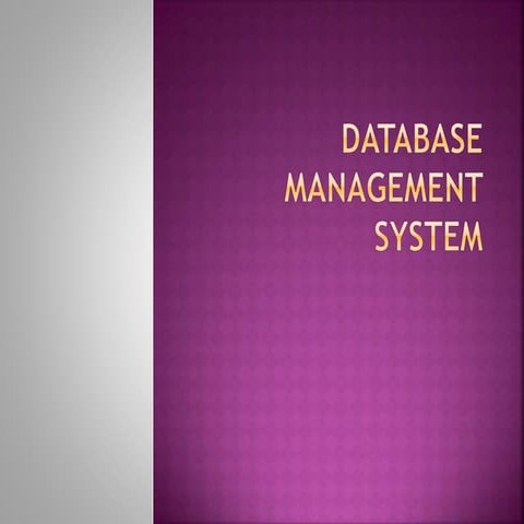 Database management system | PPT