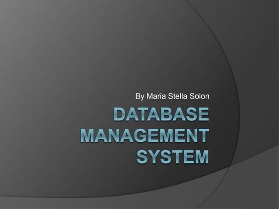 database ppt | PPT database ppt | PPT