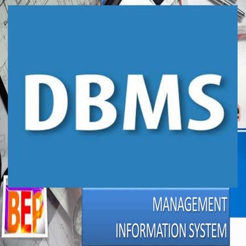 DBMS-Database management system 2018 | PPT