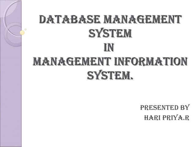 Database and types of database | PPTX | Databases | Computer Software and Applications