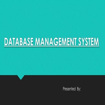 Database | PPTX