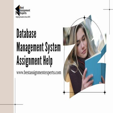 Database Management System Assignment Help | PPT