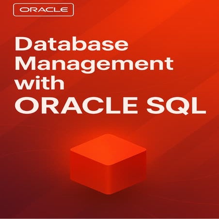 Database Management with Oracle SQL .pdf university presentation | PDF