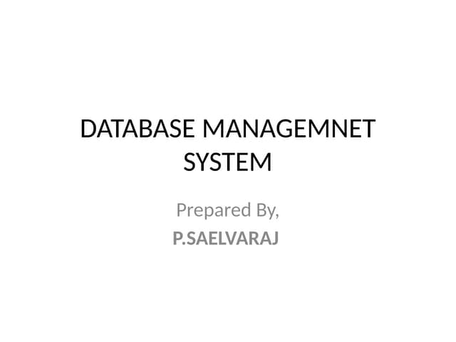 normalaization in databse management systems | PPT normalaization in databse management systems | PPT