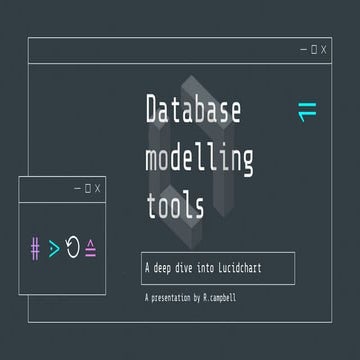 A Presentation On Database Modelling Tools Pptx