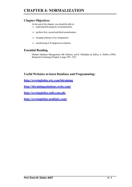 Normalisation | PPTX | Databases | Computer Software and Applications