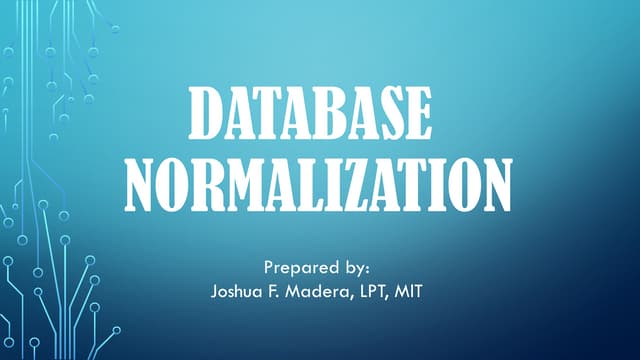 Normalization in SQL | Edureka | PDF