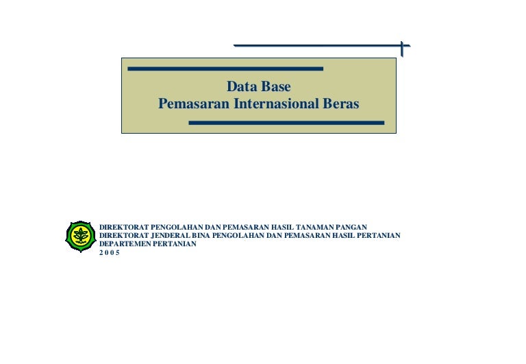 Data base pi beras ekspor impor Data base pi beras ekspor impor